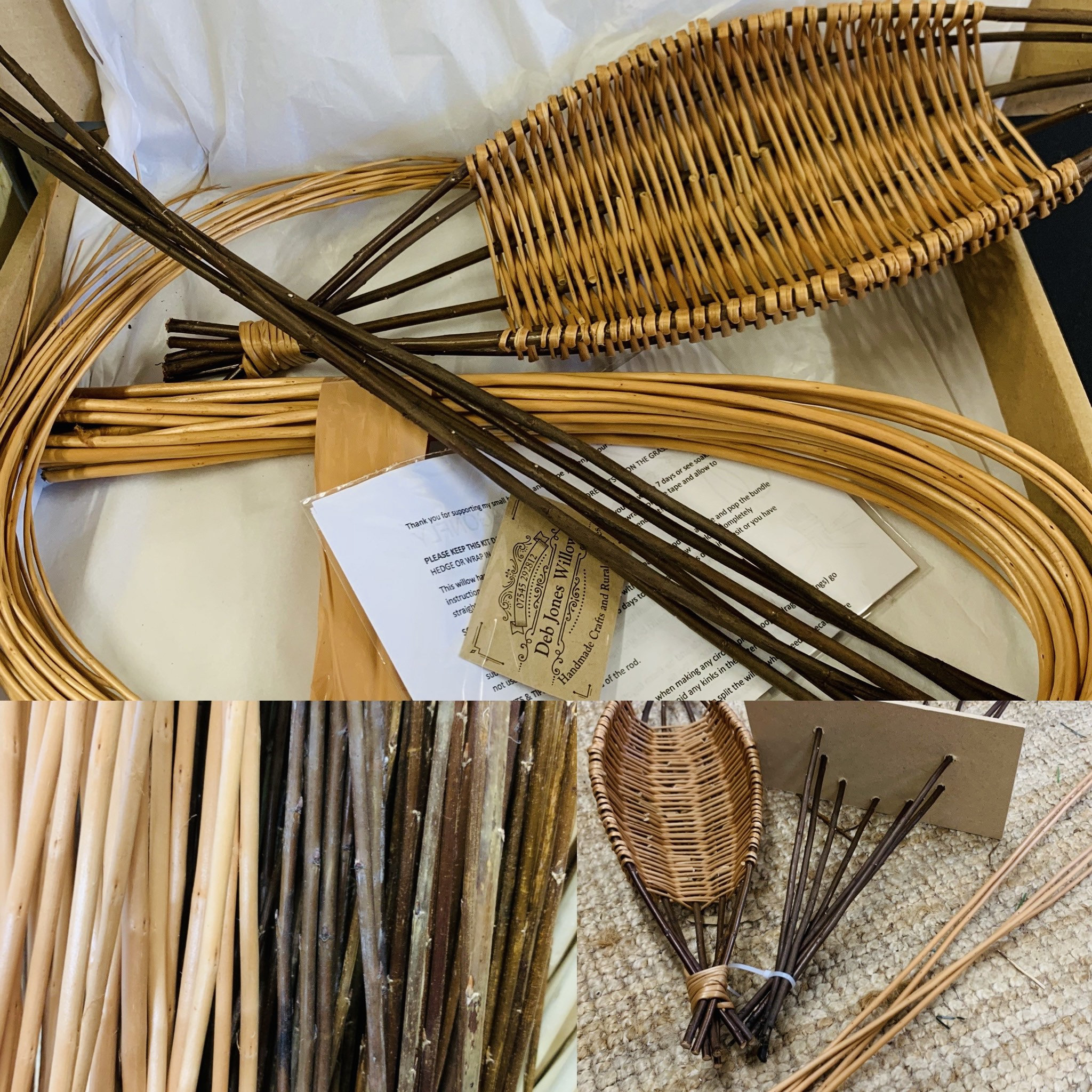 Willow Craft Kit Bread Basket Fruit Bowl Make at Home Kit - Etsy Canada