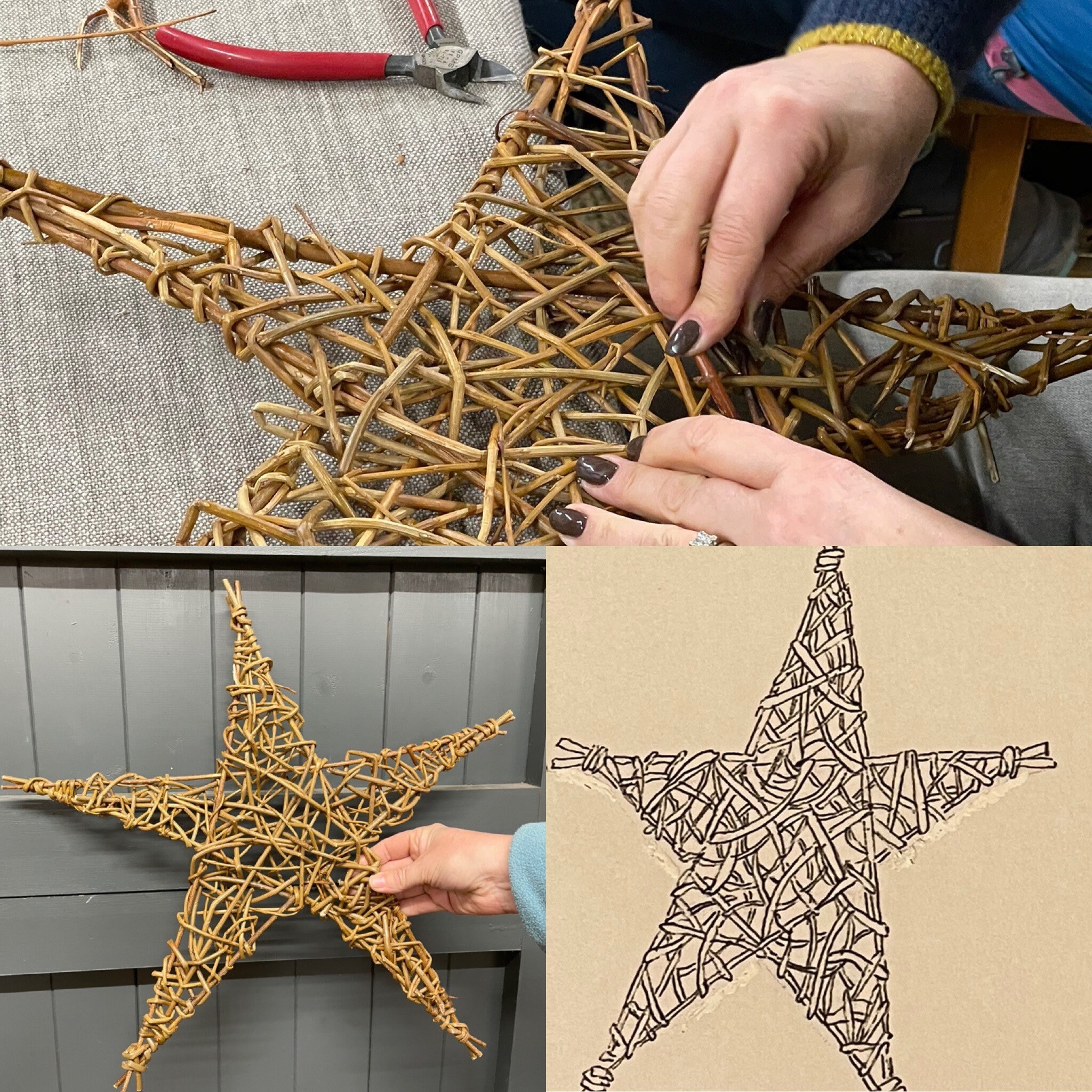 Willow Craft Kit Star | Scribble Weave Star | 5 Pointed Star ...
