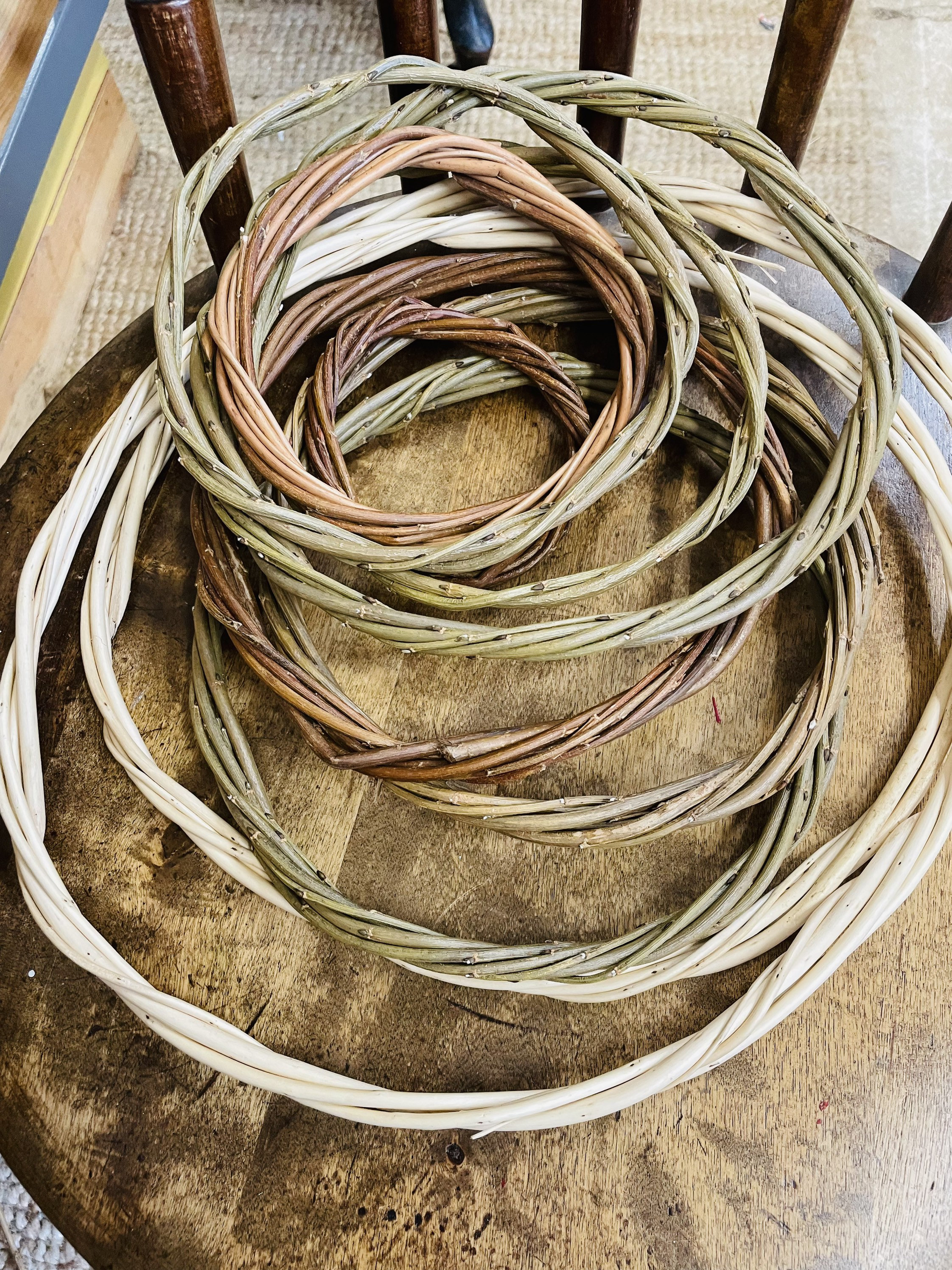 Set of 10 Willow Hoops Natural Handmade Floristry Hoops | Etsy