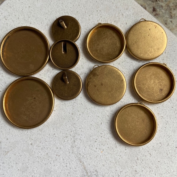 Brass Bezel Settings - Etsy