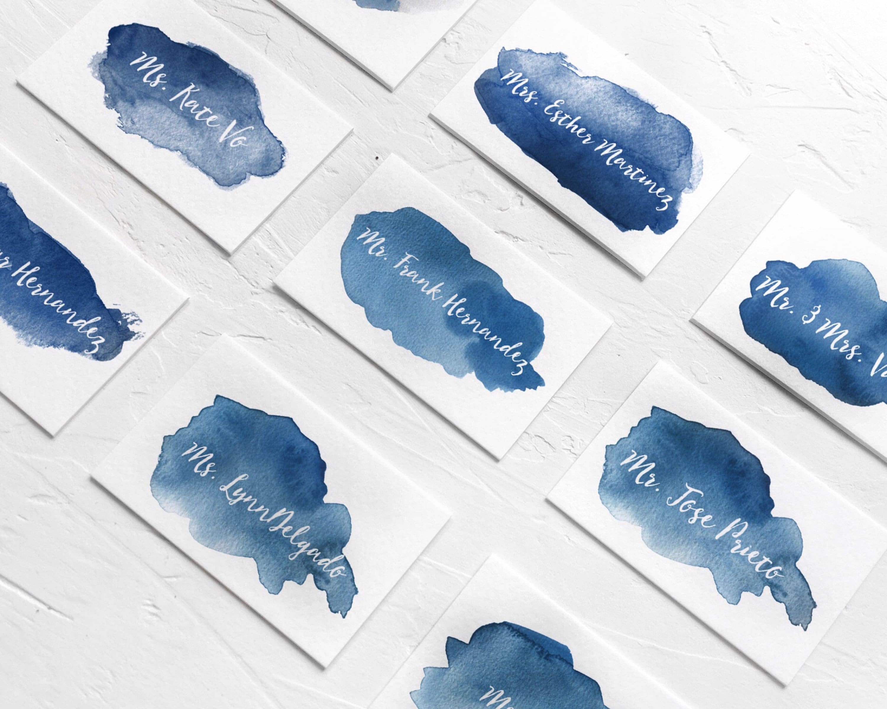 Printed Custom Place Cards Personalized Wedding Place Cards | Etsy