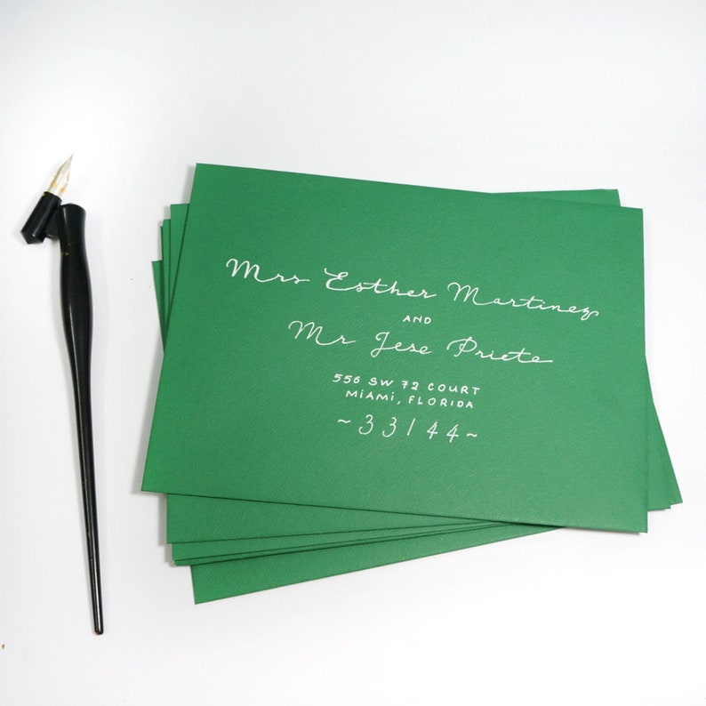 Envelope Calligraphy Elegant Handwritten Addresses | Etsy