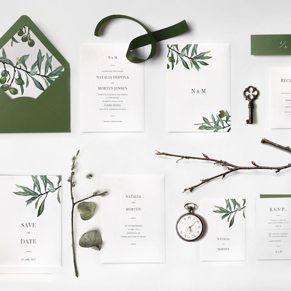 Leaf Invitation - Etsy