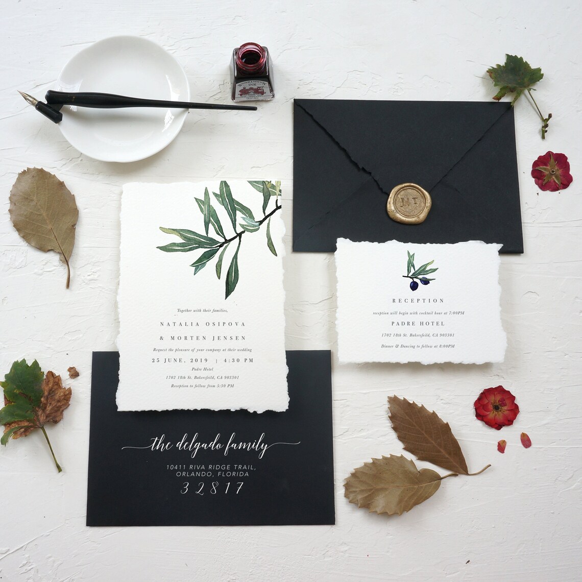 Wedding Invitation PHYSICAL SAMPLE 3963 | Etsy