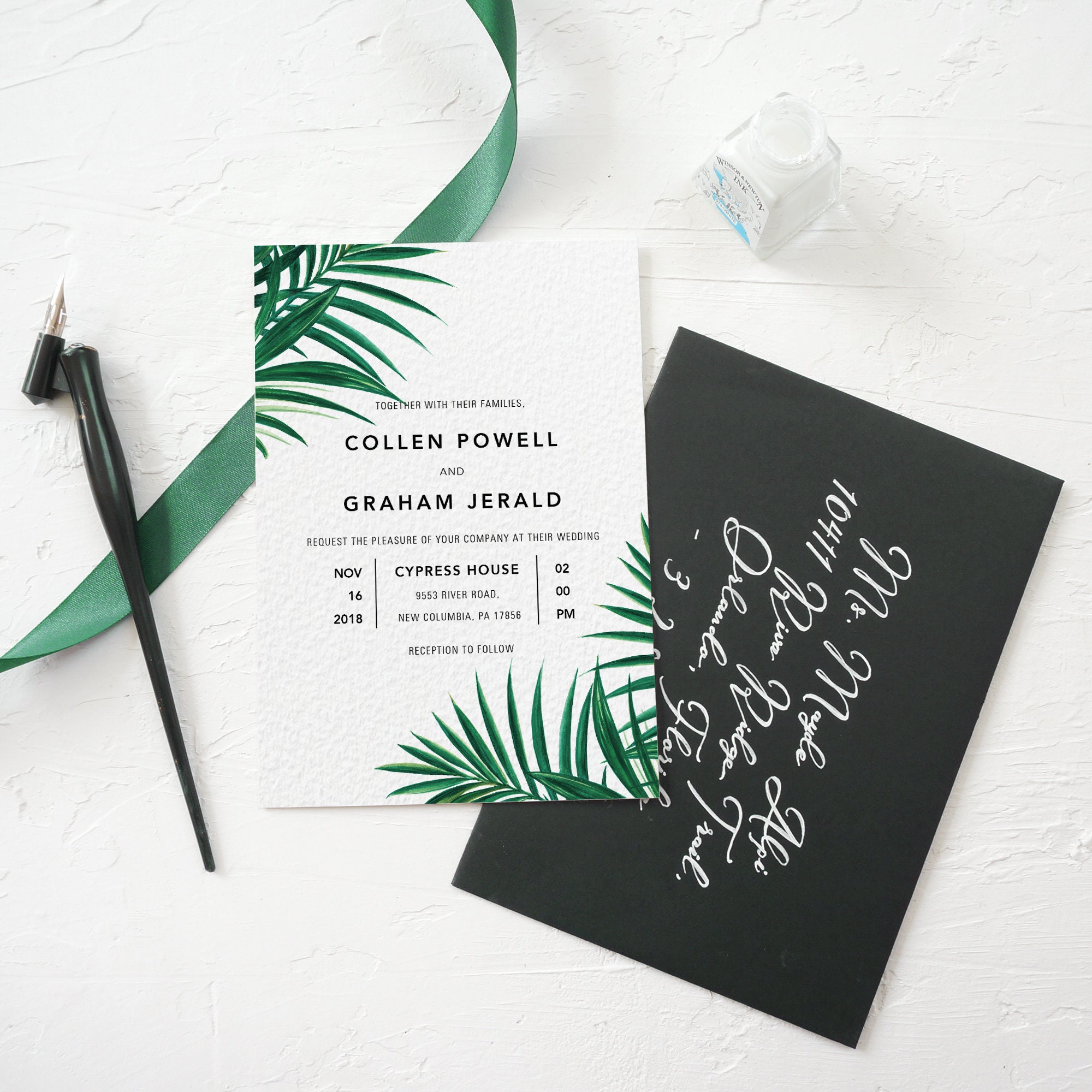 Wedding Invitation PHYSICAL SAMPLE 3963 | Etsy