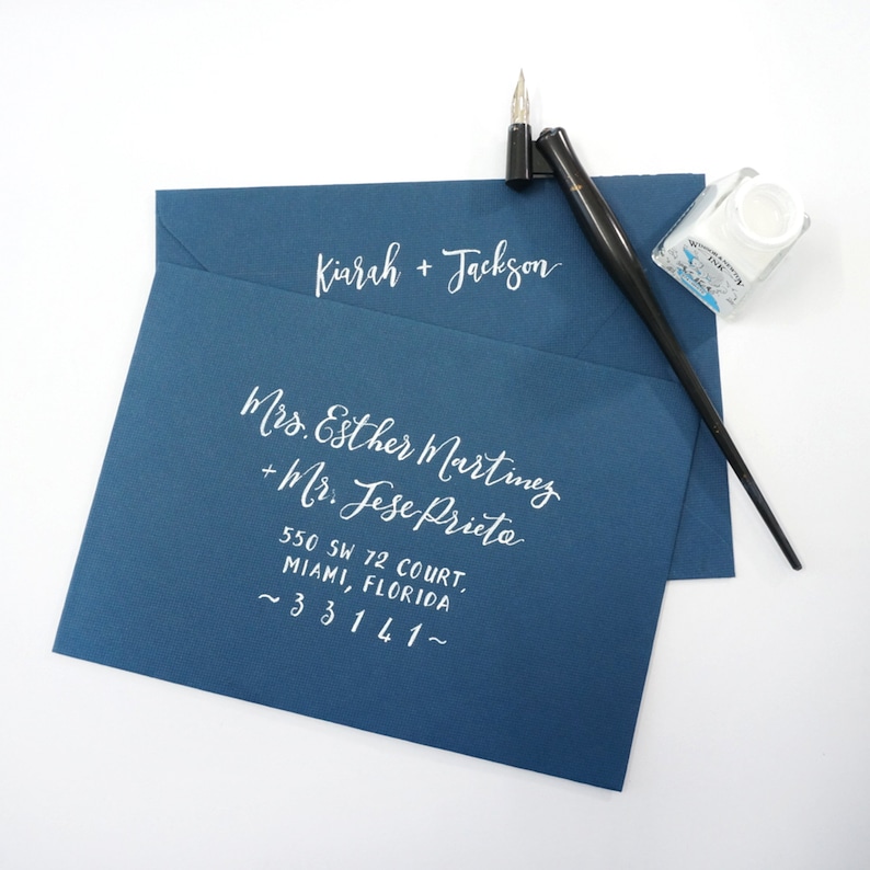 Envelope Calligraphy Elegant Handwritten Addresses | Etsy