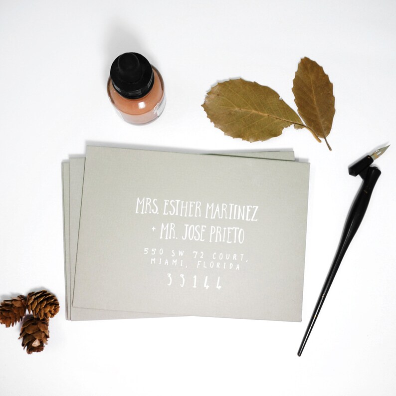 Envelope Calligraphy Elegant Handwritten Addresses | Etsy