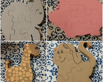 Animal puzzle | Etsy