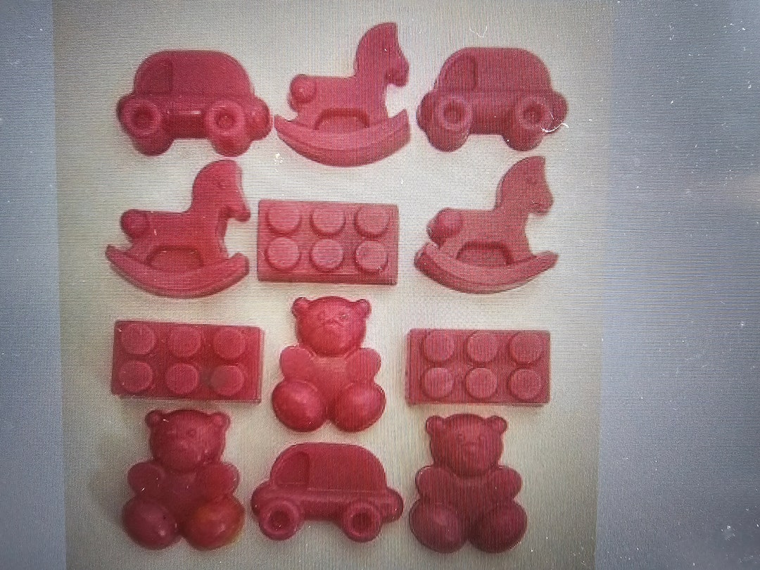 12x Mini Pink Baby Shower Shaped Soaps SLS and Fragrance Free Suitable ...