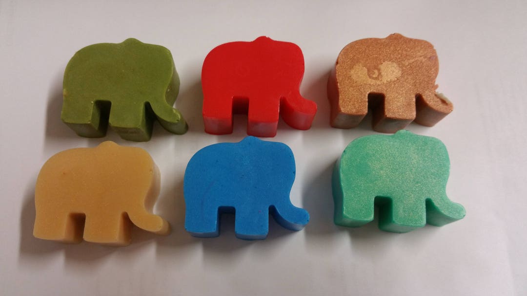 12x Elephant Shaped Soaps SLS and Fragrance Free Suitable for Senative ...