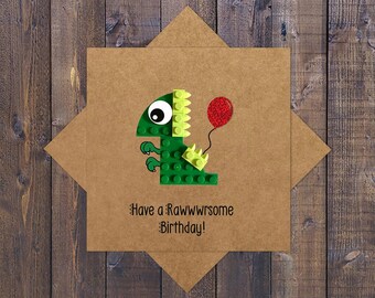 Personalised 3D Rainbow Birthday Card Made With Detachable Lego - Etsy