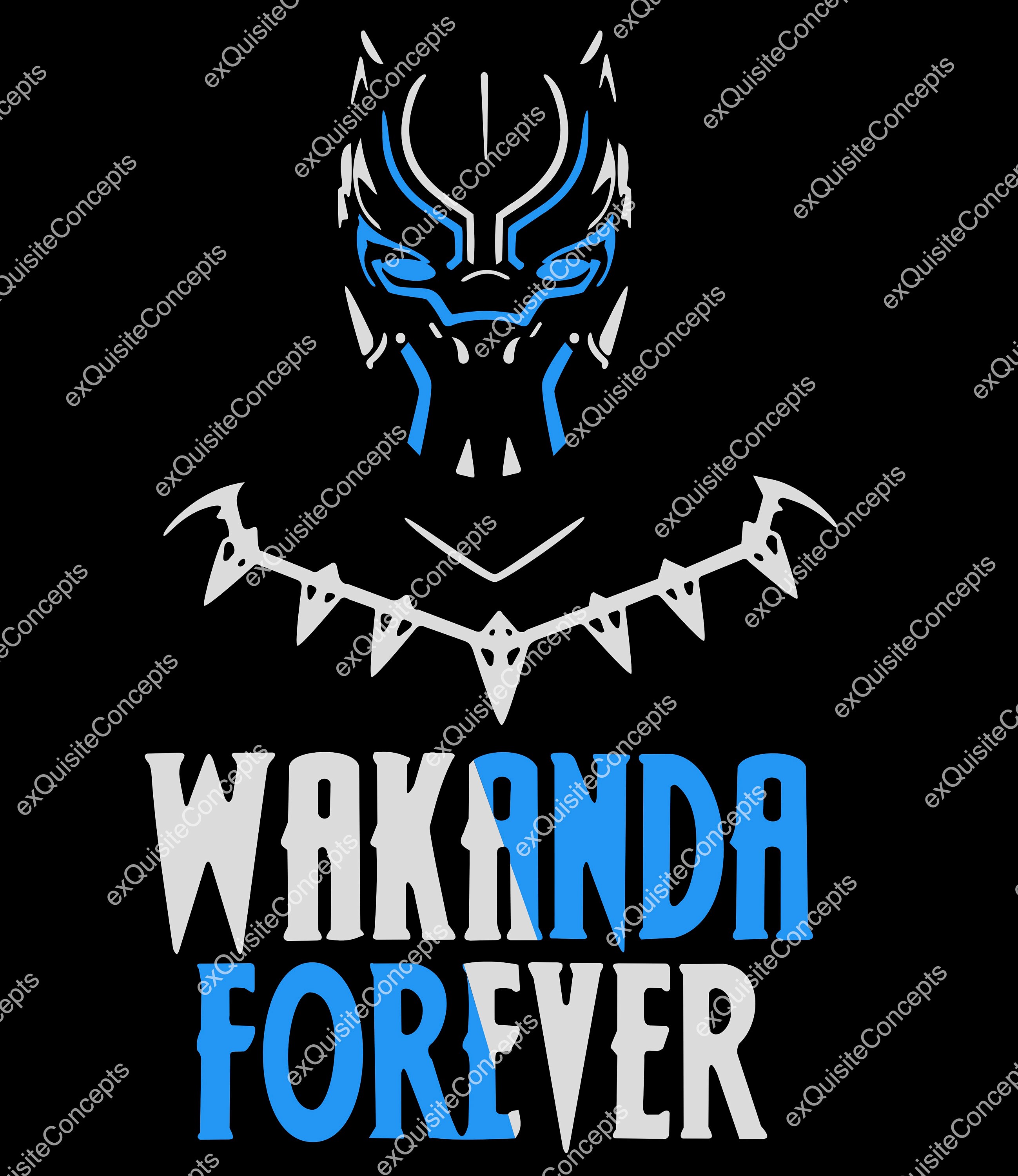 Blackpanther Wakanda Forever, Sparkling Glitter - Printable Art Design ...