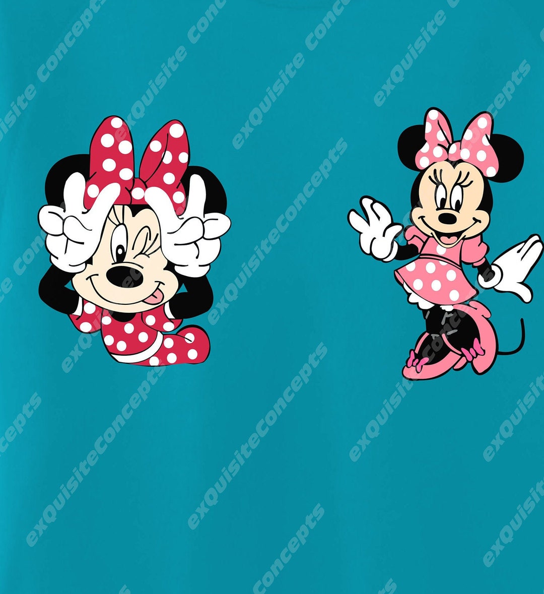 Minnie Mouse 2 Pack - Printable Art Design - Hi-quality Vector Bundle ...