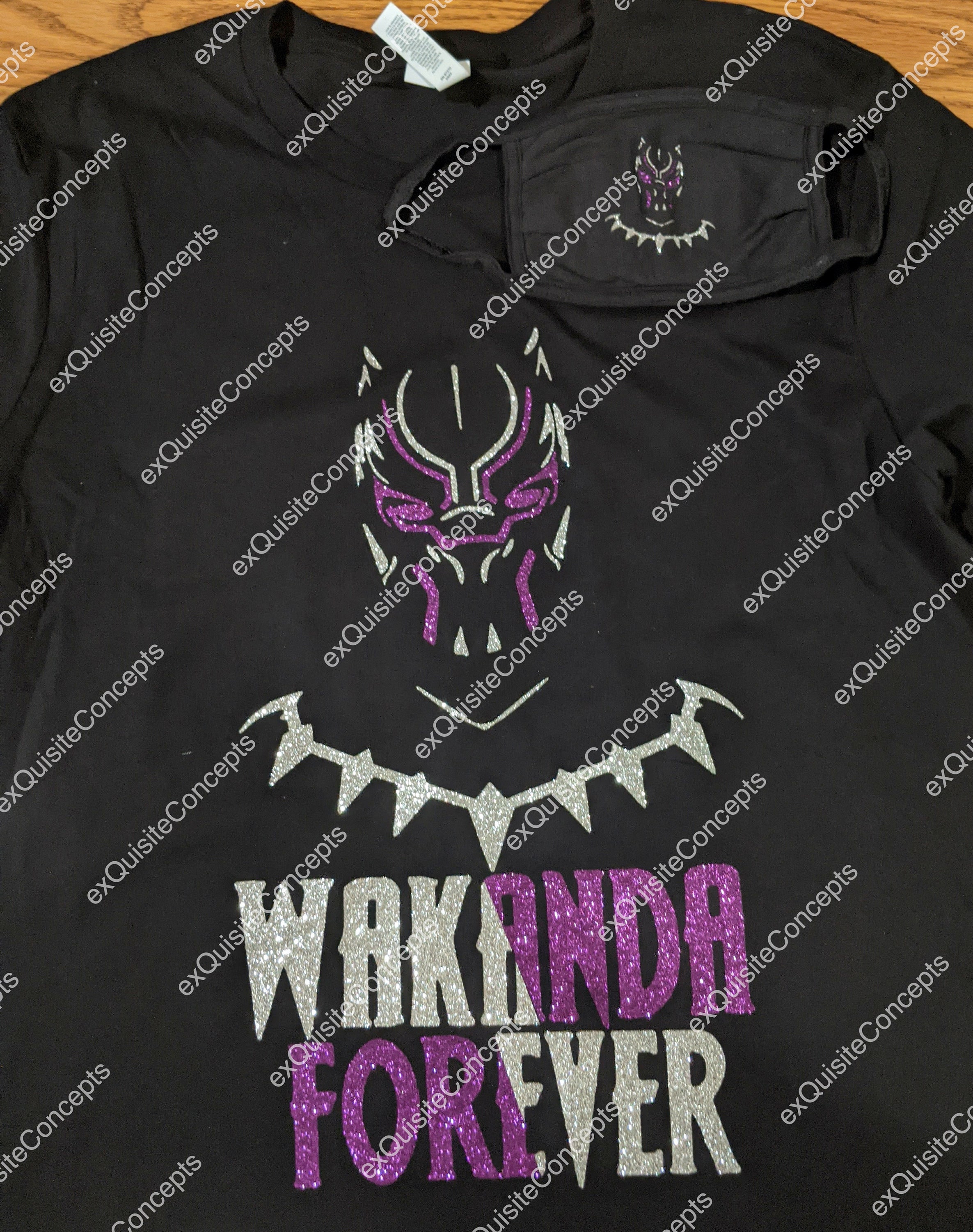 Blackpanther Wakanda Forever, Sparkling Glitter - Printable Art Design ...