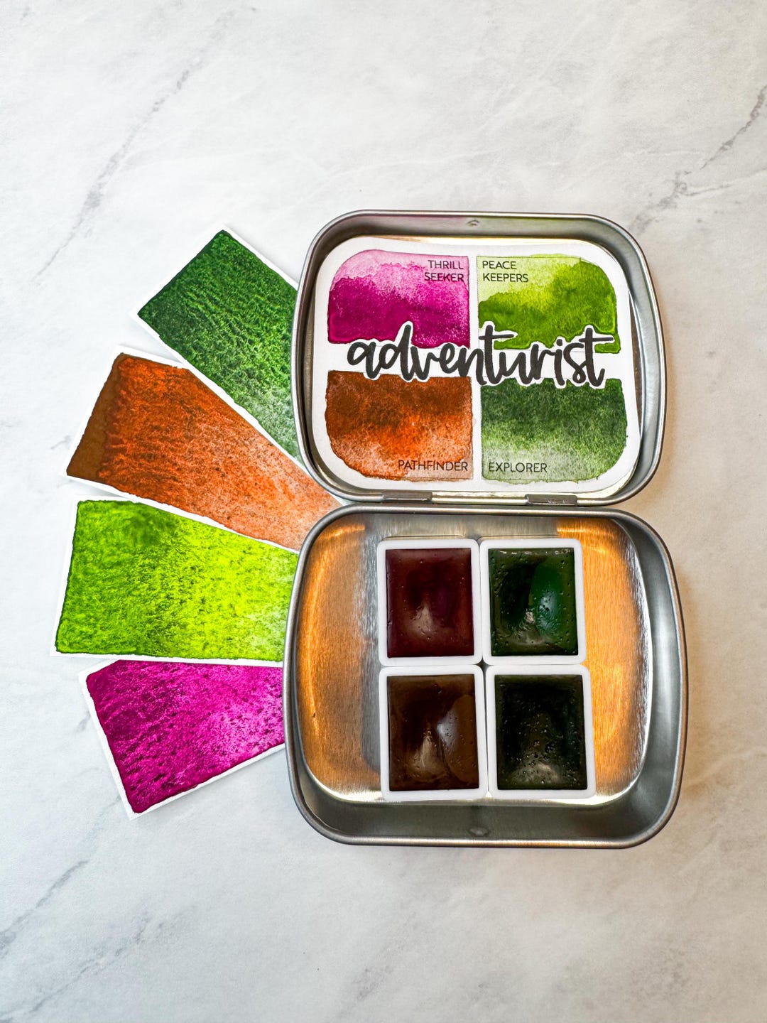 Adventurist Handmade Artist Watercolor Paint Set Half Pan or Full Pan ...