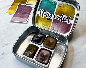 Matte Handmade Artist Watercolor Paint Palette - Stay Frosty - Etsy
