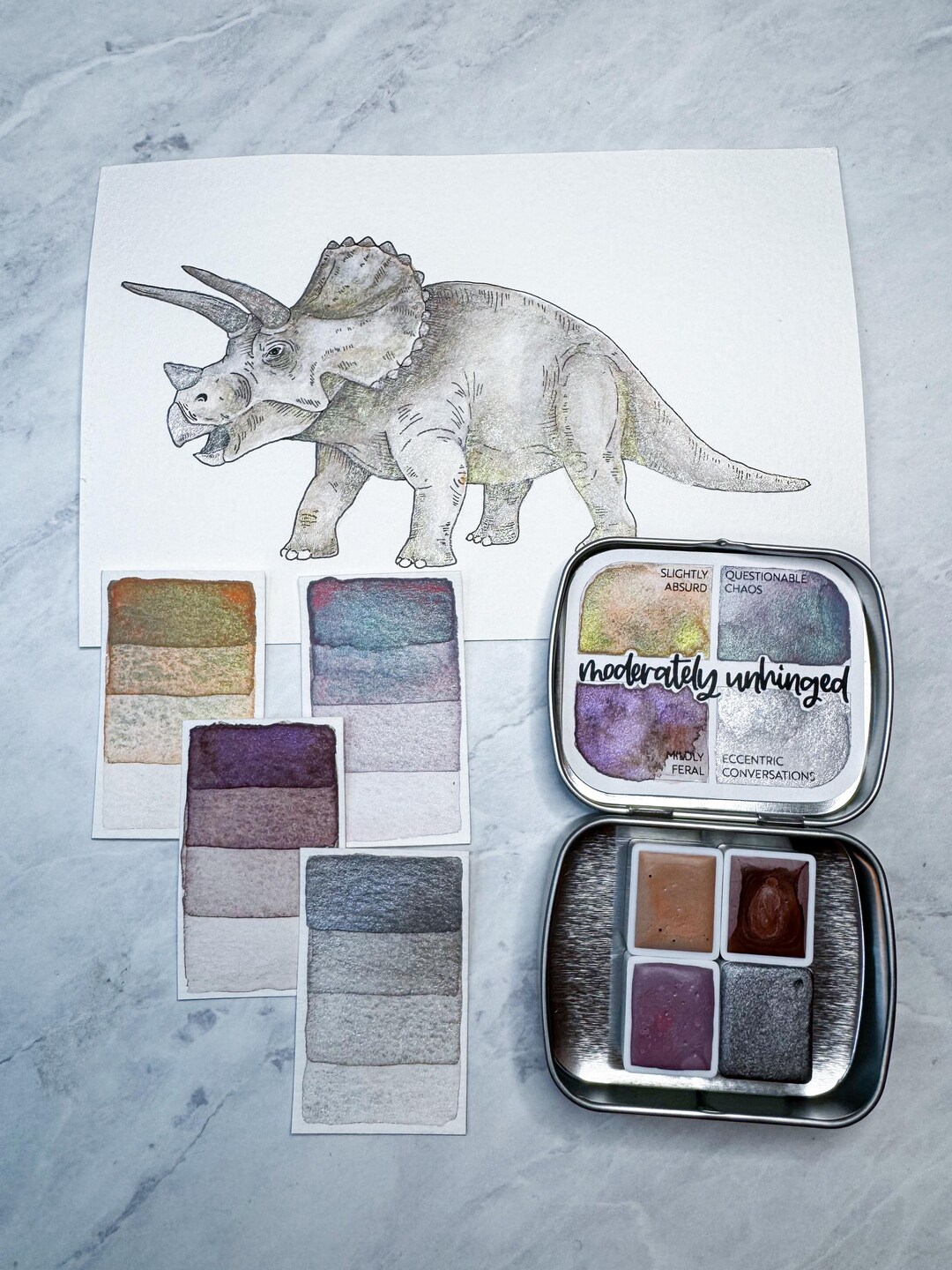 Shimmering Watercolor Paint Set: Handmade Vegan Artist Grade ...