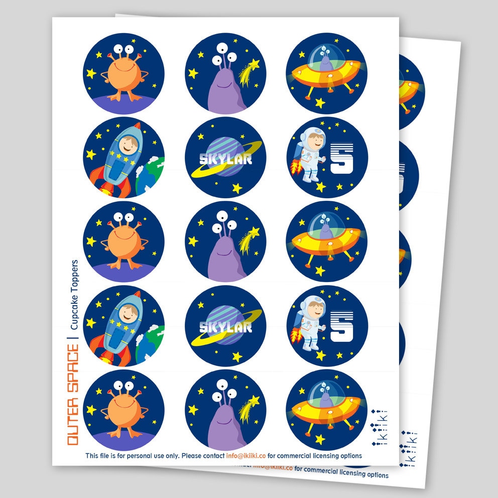 Outer Space PARTY PACKAGE Instant Download, Out of This World Birthday ...