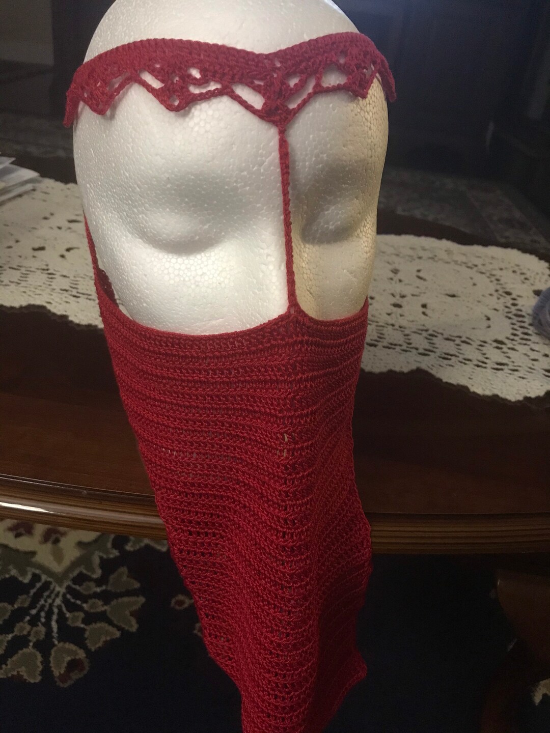 Crocheted Face Veil - Etsy