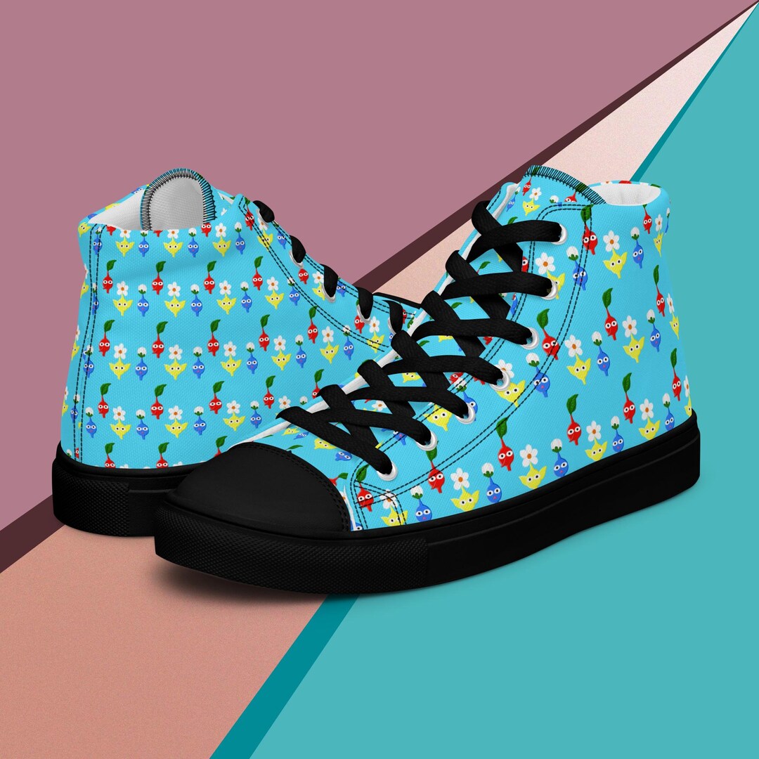 Pikmin to Mens High Top Canvas Shoes - Etsy