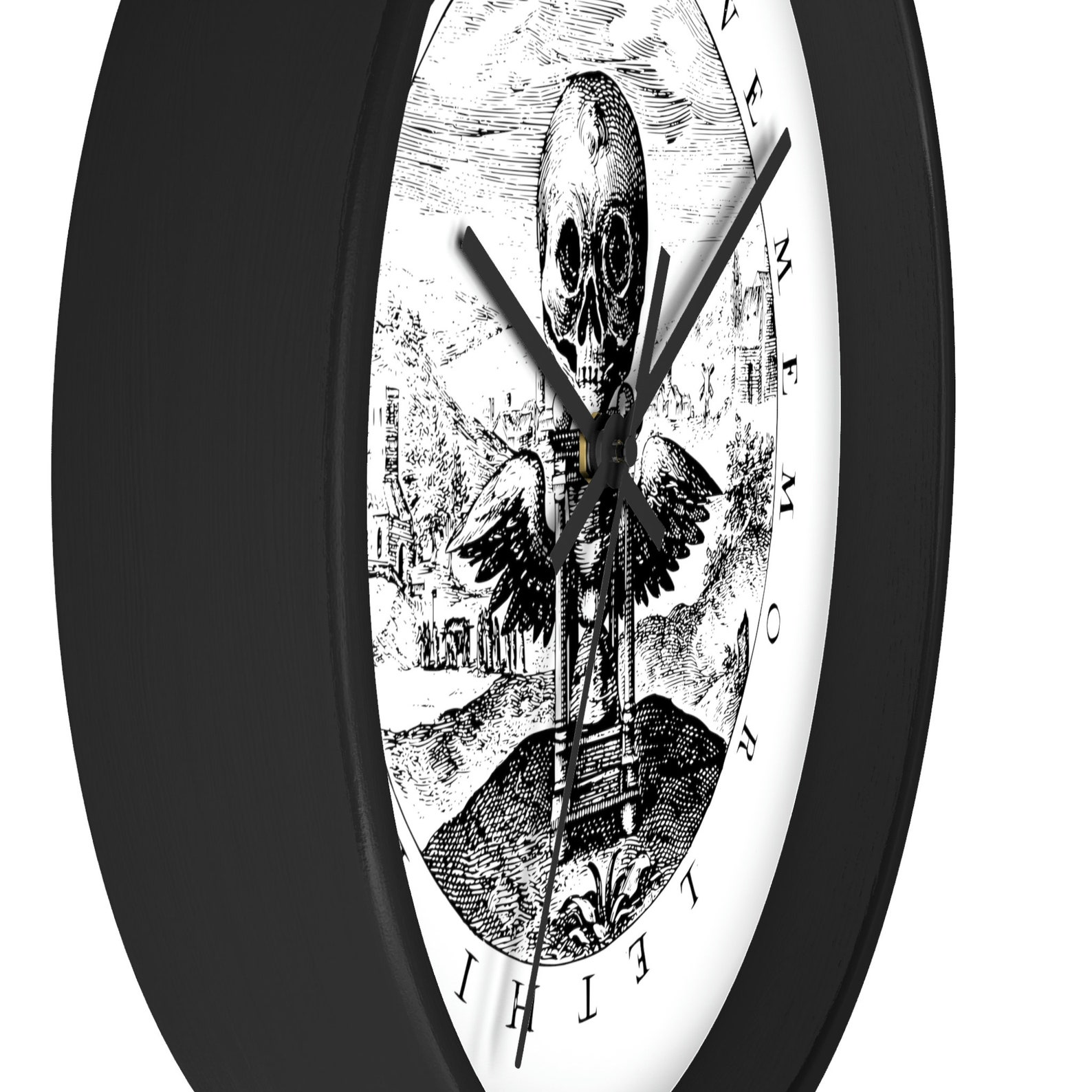 Vive Memor Lethi Fugit Hora - Vintage Memento Mori Engraving - Skeleton ...