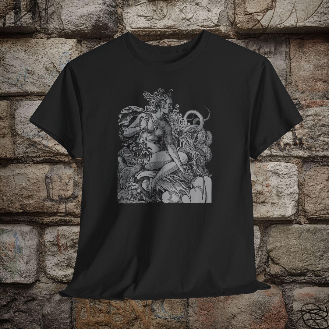 Serpent Goddess - Jost Ammon 1599 Renaissance Dragon Engraving - Unisex ...