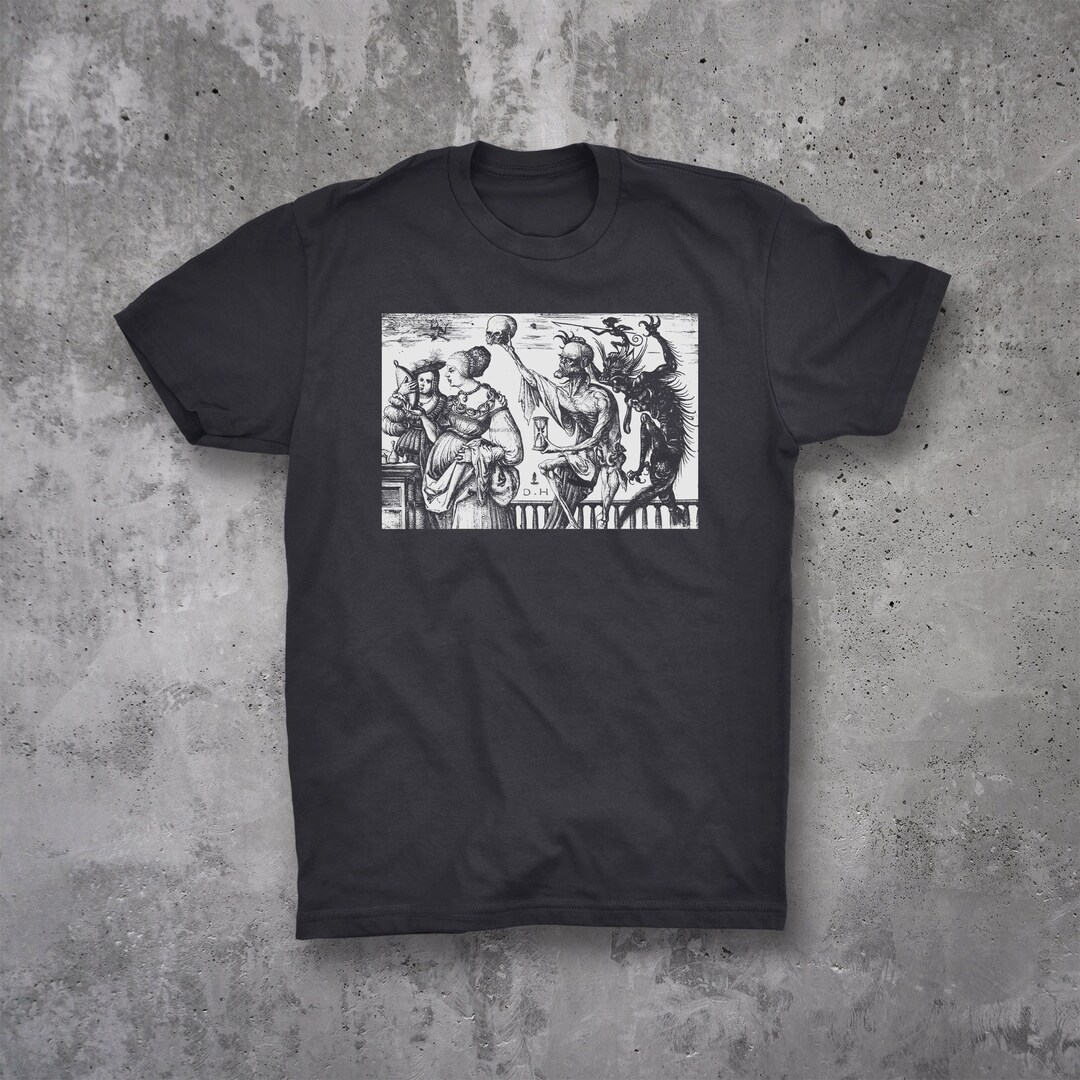 Death and the Devil Surprising Two Women Daniel Hopfer 1500 - Etsy