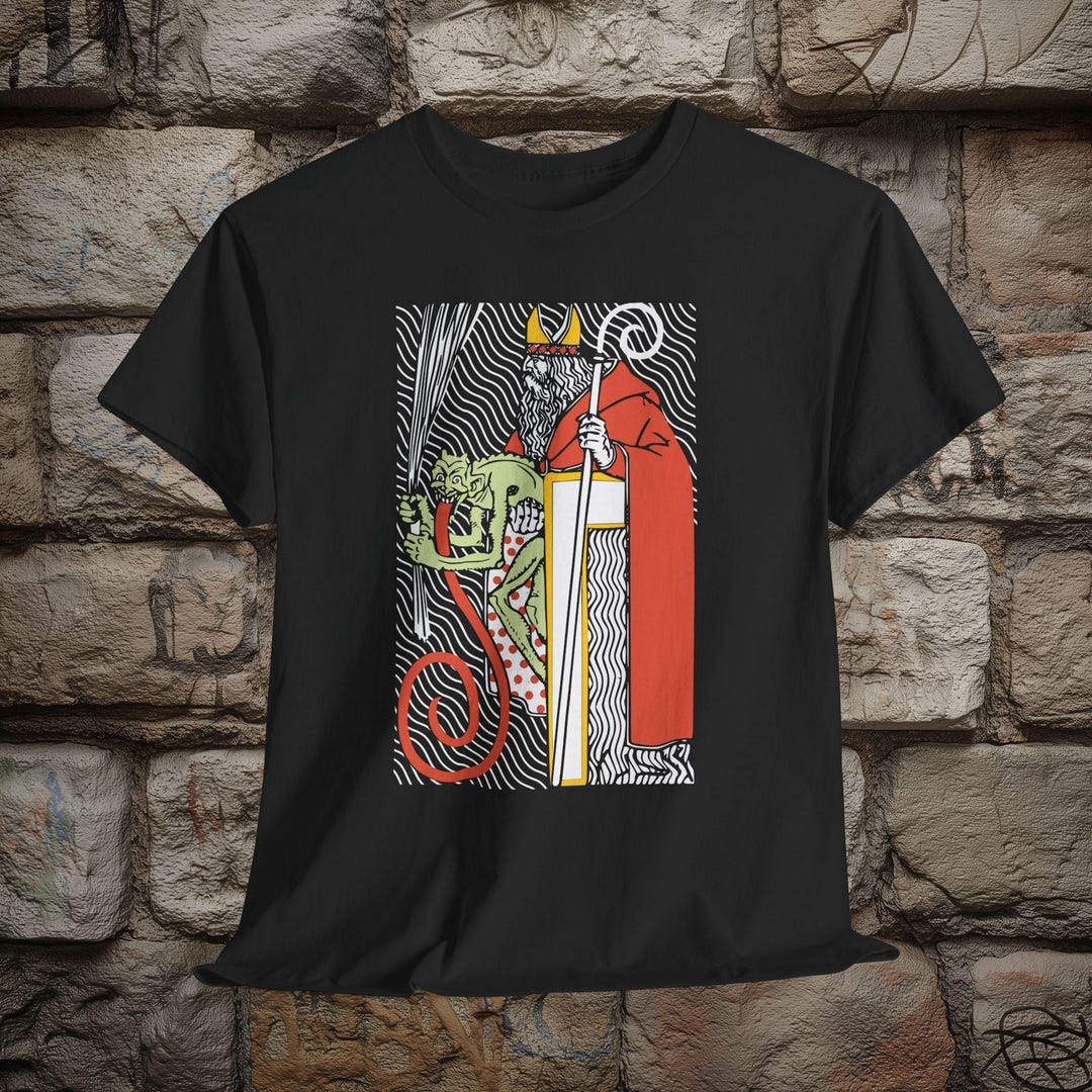 Vintage Krampus and Saint Nick - Christmas - Yule - Holiday - Unisex ...