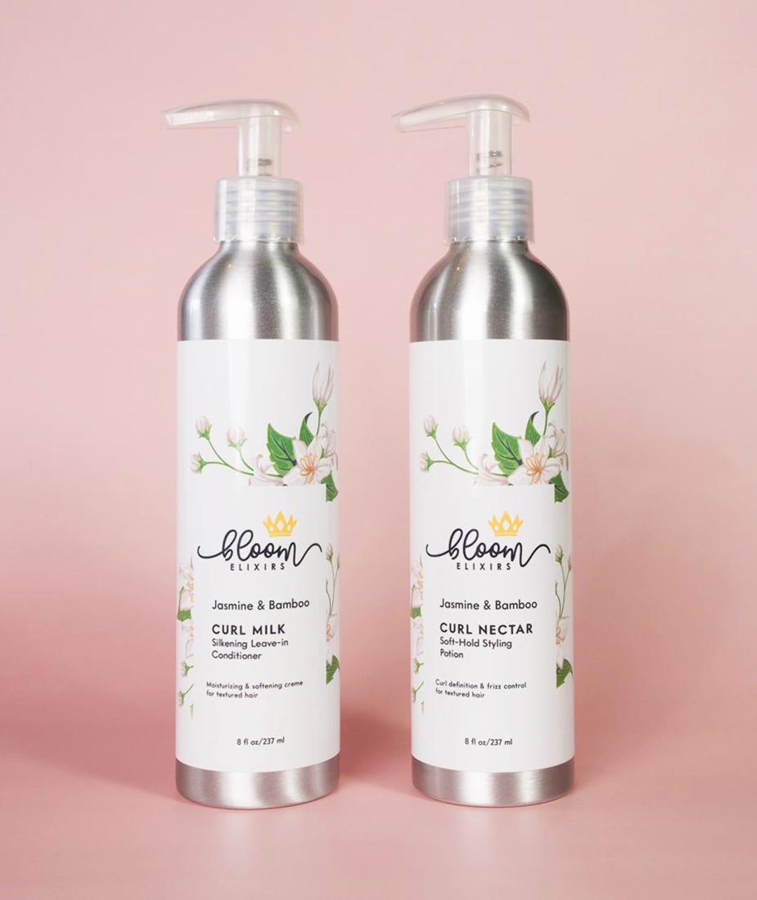 Jasmine & Bamboo Curl Milk and Curl Nectar Styling Set - Etsy