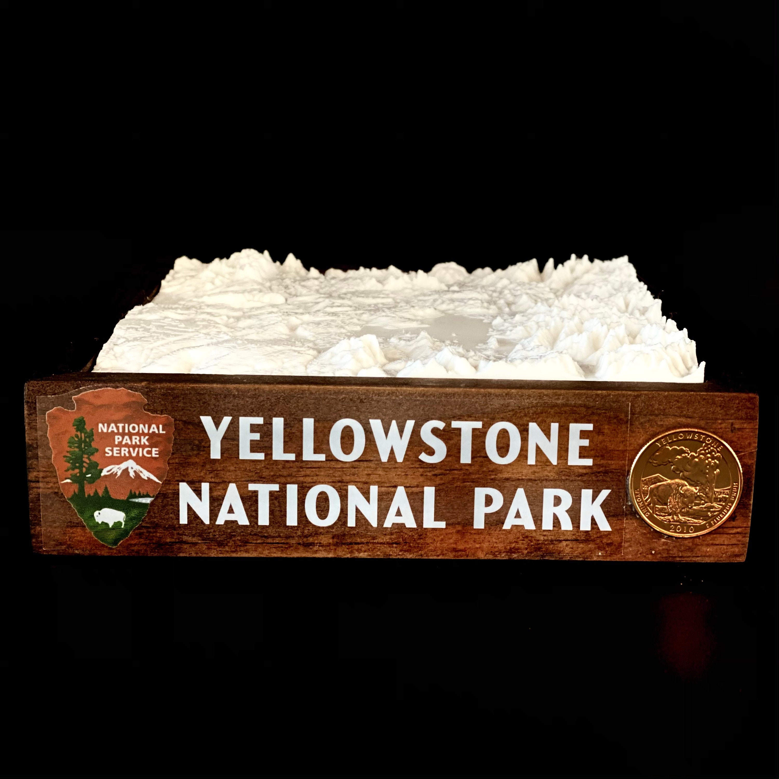 Yellowstone National Park - 3D Printed Topographical Landscape Model - Etsy