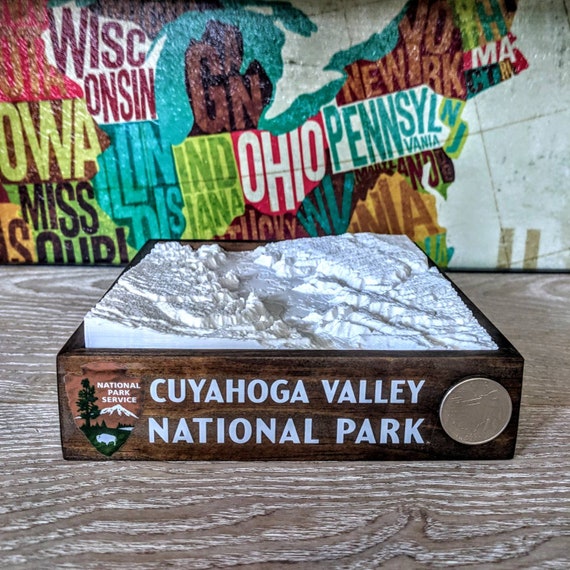 Cuyahoga Valley National Park 3D Printed Topographical | Etsy
