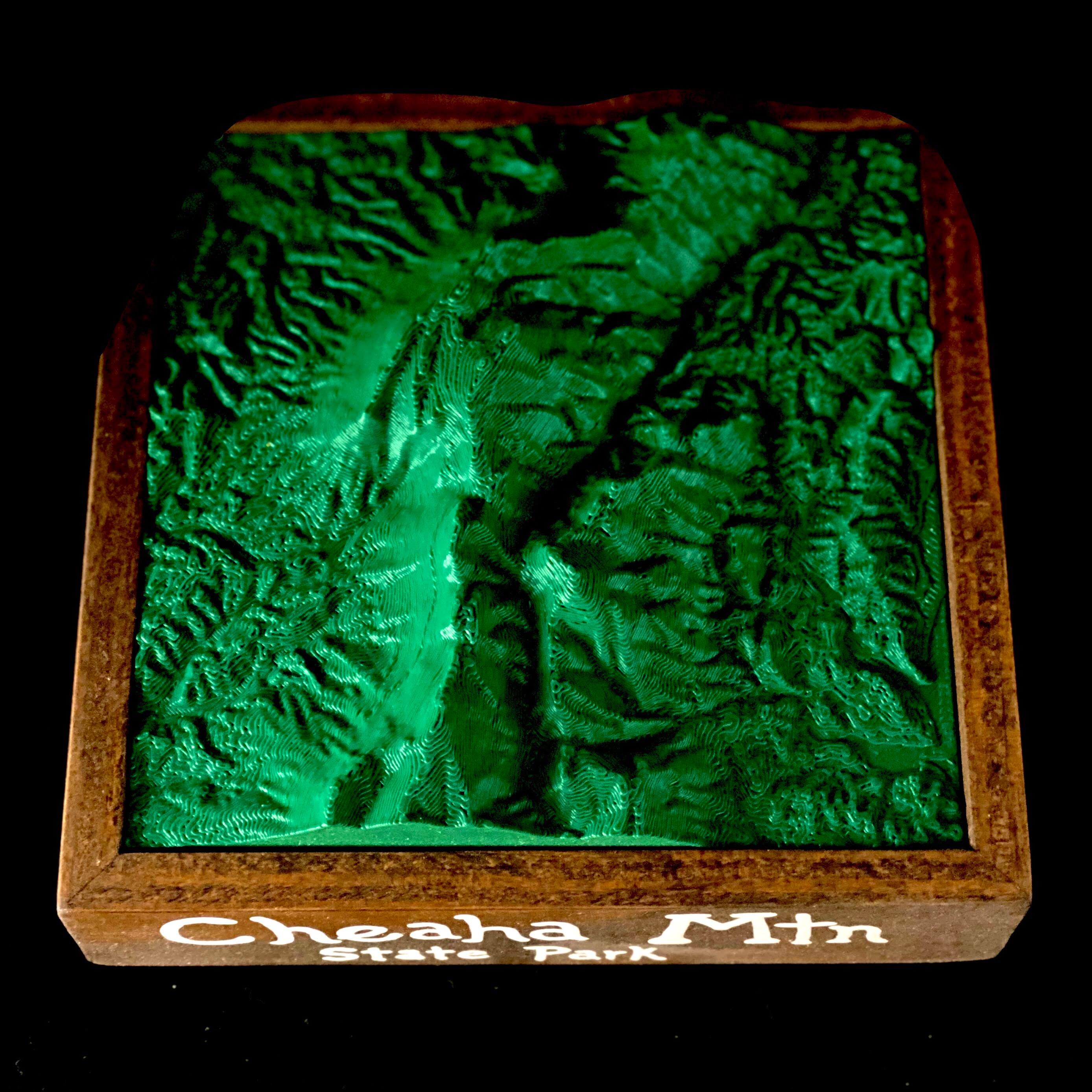 Cheaha Mountain State Park Topographical Map Model - Etsy