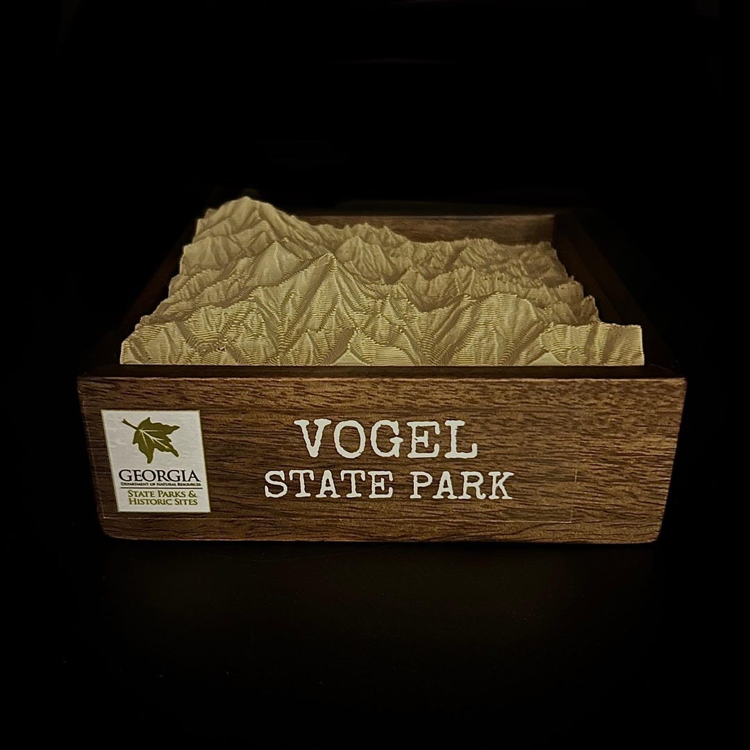 Vogel State Park - 3D Printed Topographical Landscape Model - Etsy