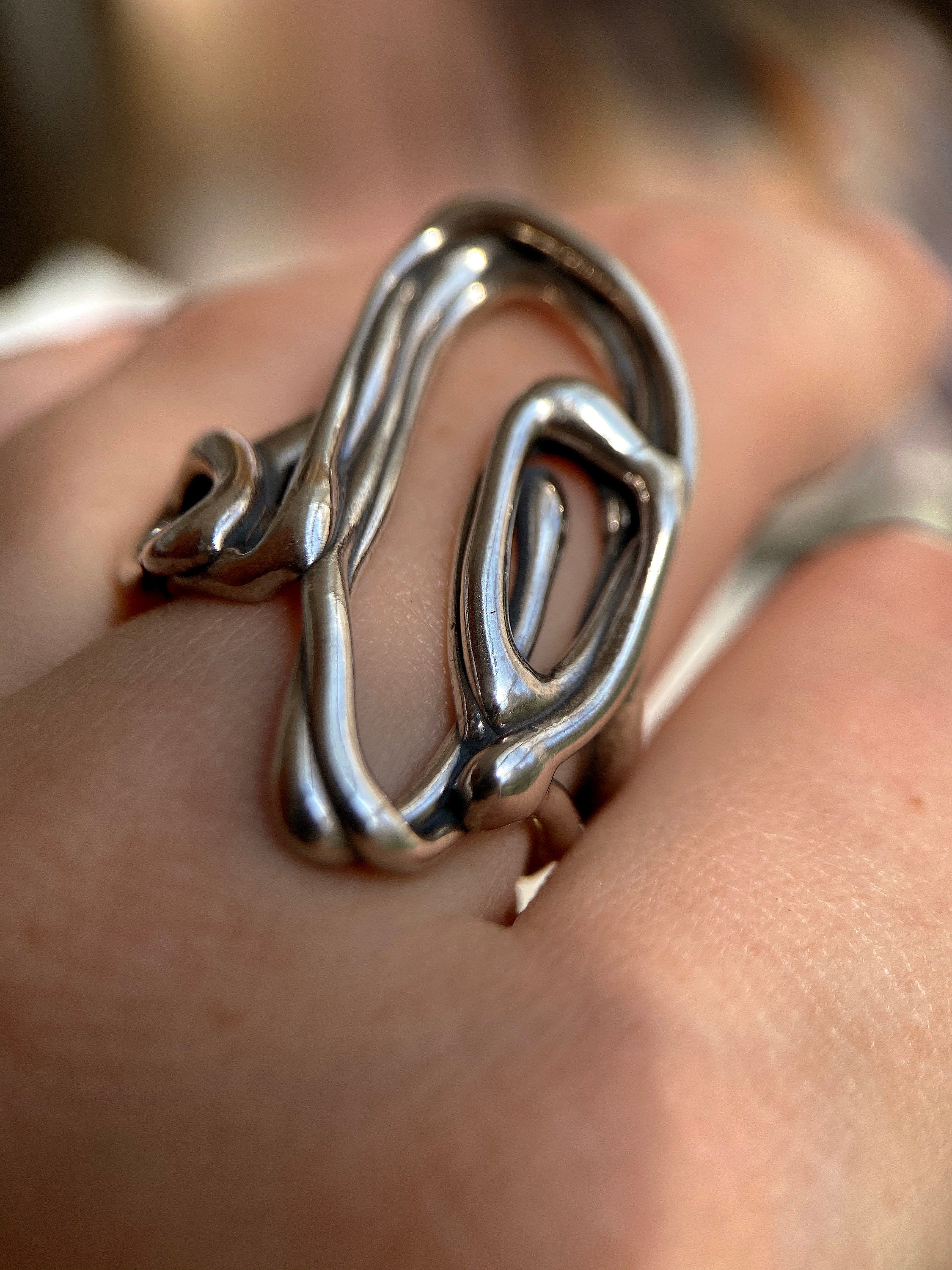 Ring, Art Fusion Jewelry, Fantasy Style, Silver Celtic Ring - Etsy