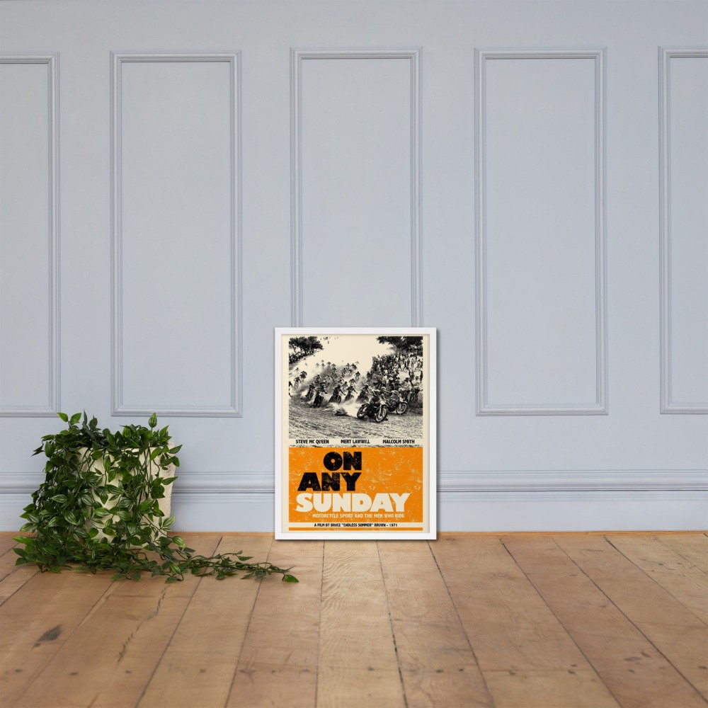 On Any Sunday Framed Poster - Etsy