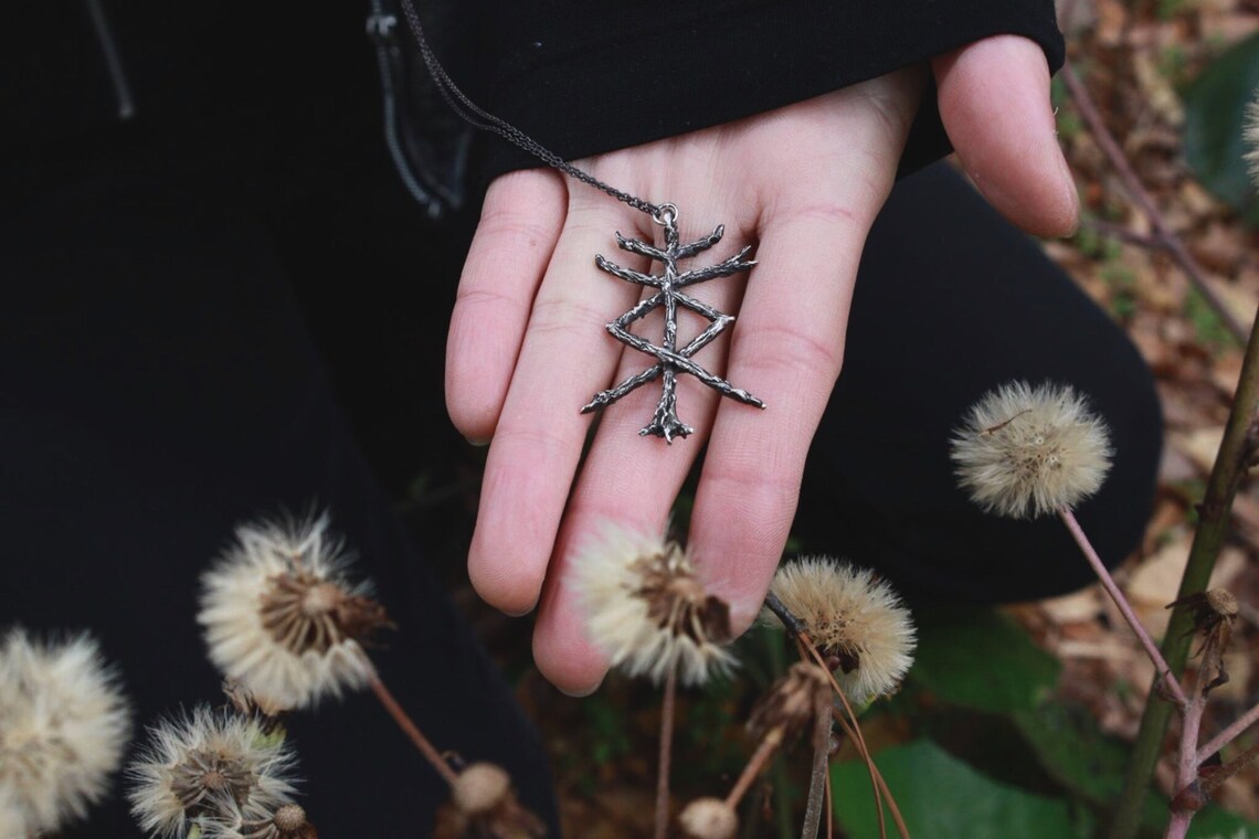 Rune Tree Amulet Fehu&raido: Rune | Etsy
