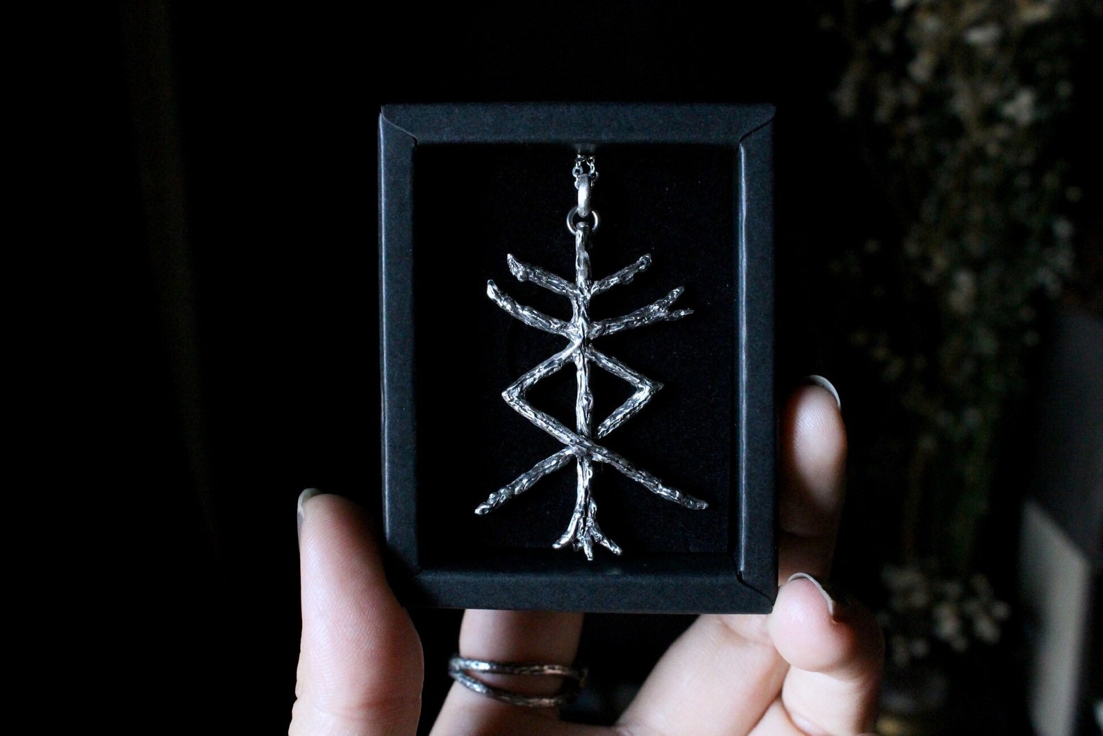 Rune Tree Amulet Fehu&raido: Rune | Etsy