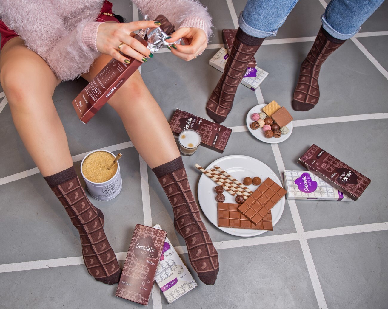 Dark Chocolate Socks Box - Rainbow Socks® - Etsy