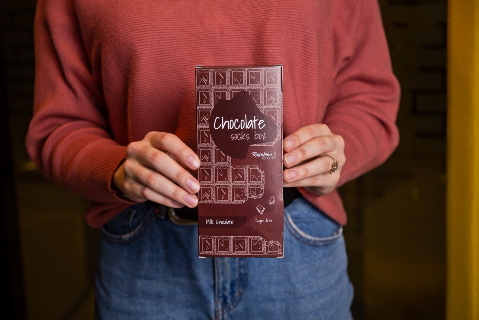 Milk Chocolate Socks 1 Pair Great Birthday Gift for Men and Woman ...