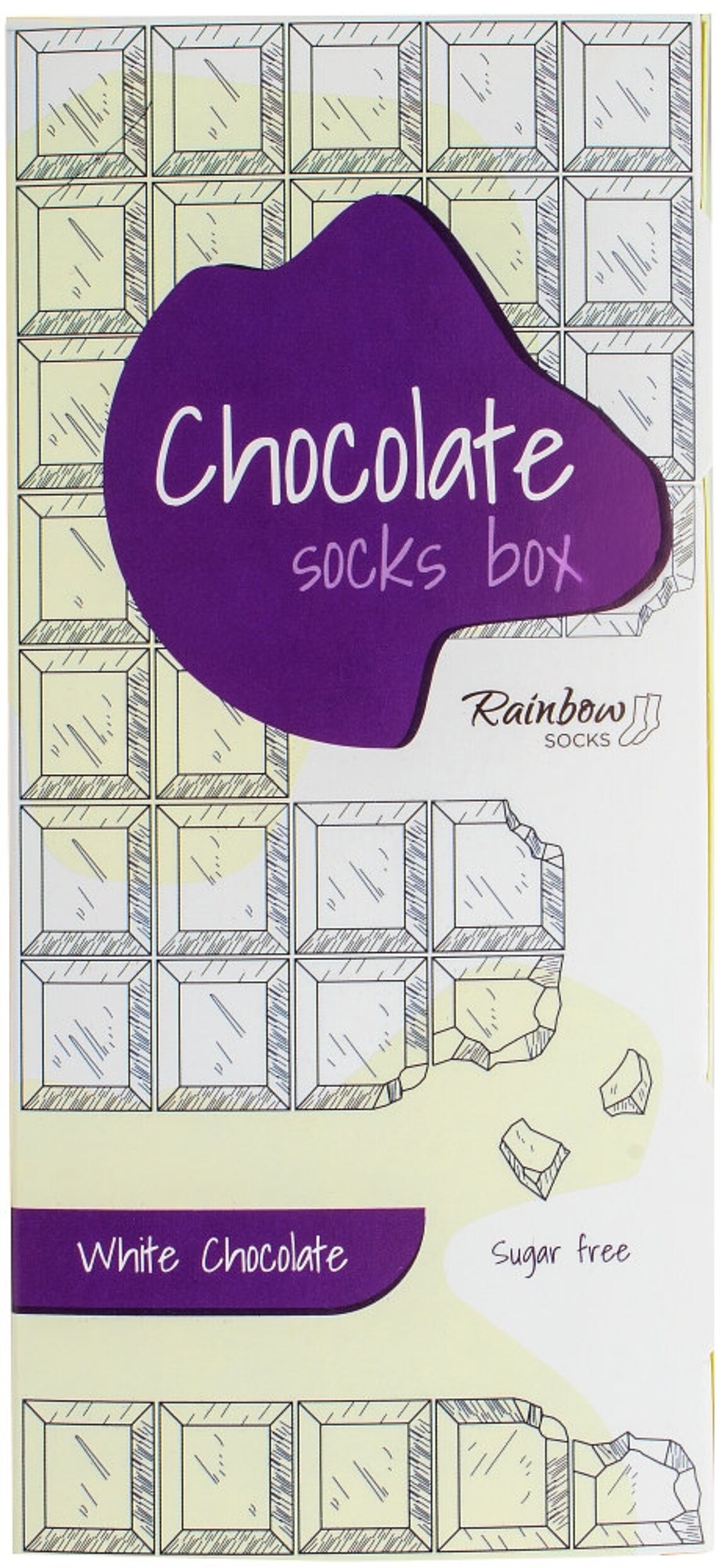 White Chocolate Socks 1 pair Great Birthday Gift for Men and | Etsy