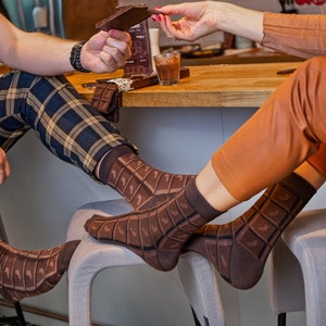 Milk Chocolate Socks 1 Pair Great Birthday Gift for Men and Woman ...