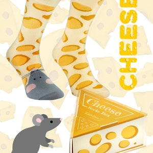 Cheese Socks Box: Cheese-mouse - Rainbow Socks® - Etsy