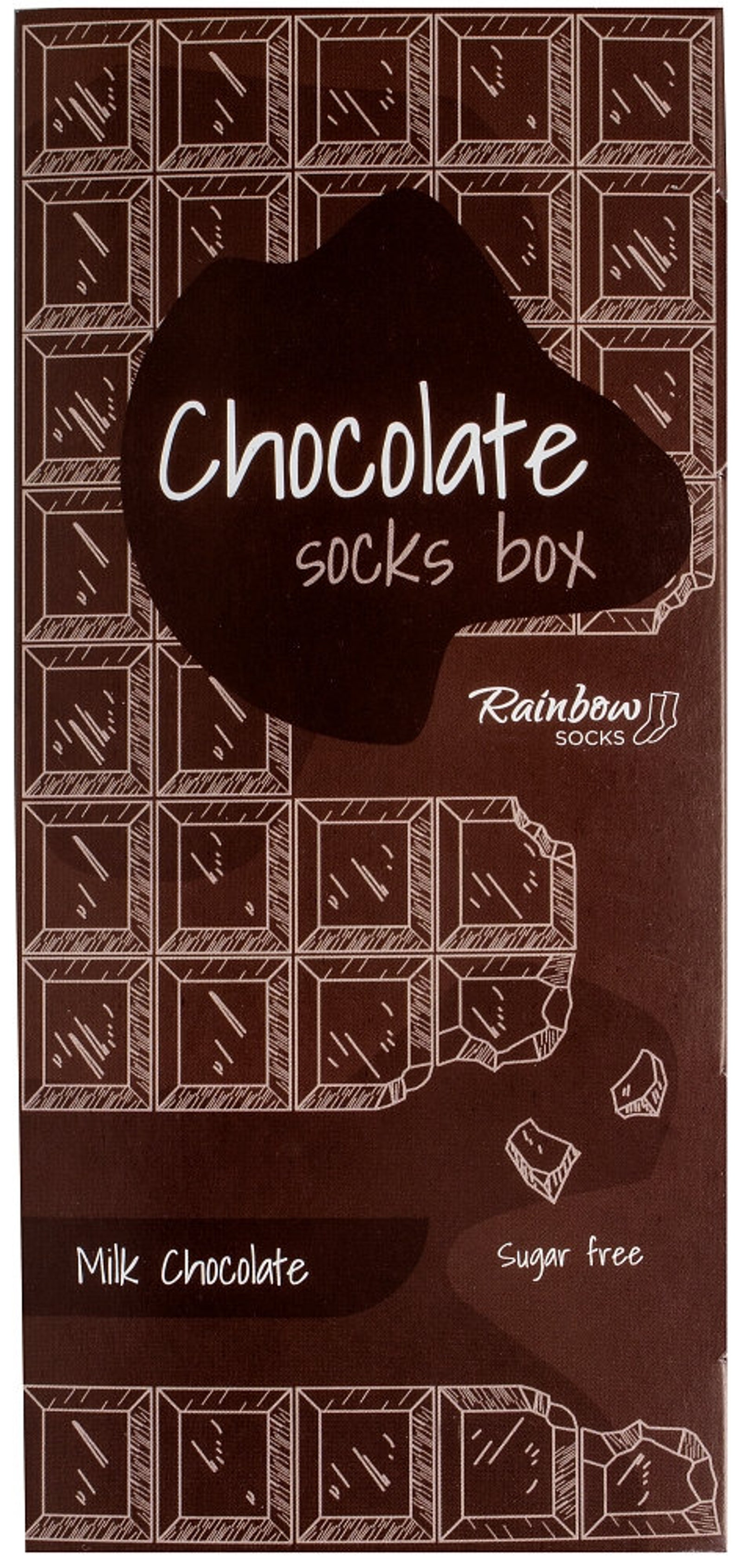 Milk Chocolate Socks 1 Pair Great Birthday Gift for Men and Woman ...