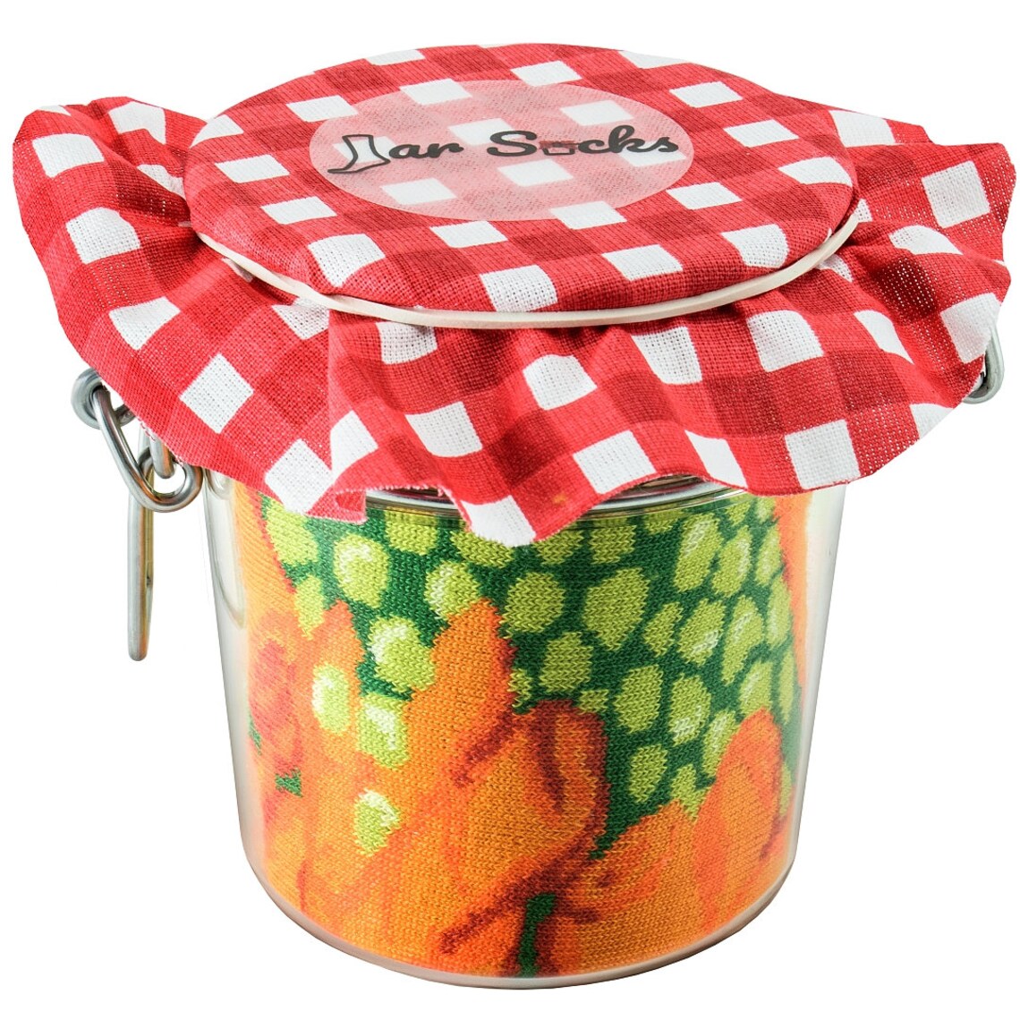 JAR SOCKS 2 Pairs of Socks as Pea With Carrot and Lemons - Etsy