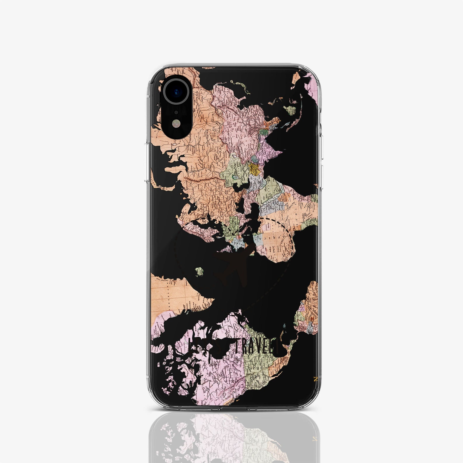 World Map iPhone XR Case Clear iPhone 7 Case iPhone 8 Plus | Etsy