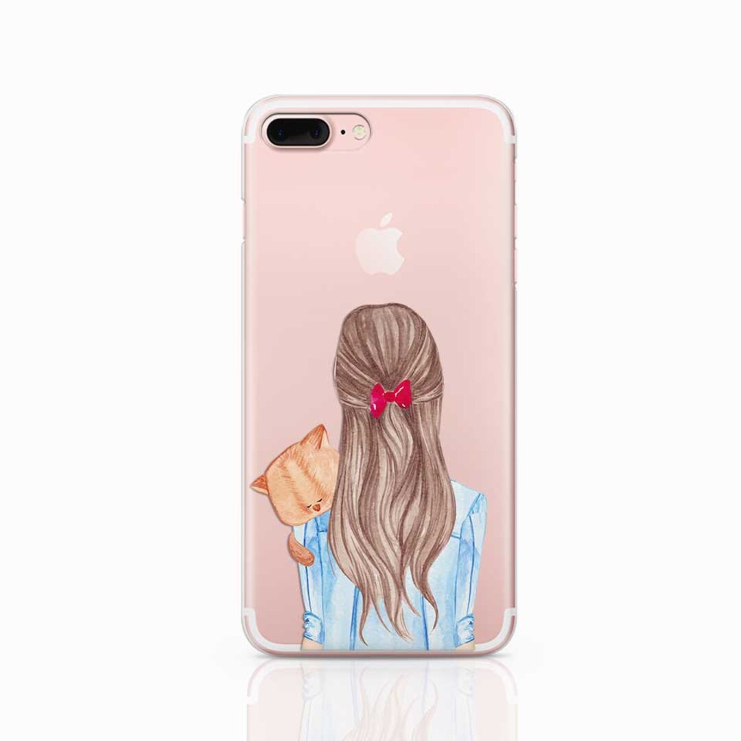 Cute Girl Iphone 13 Pro Max Case Iphone 13 Pro Case With Cat - Etsy