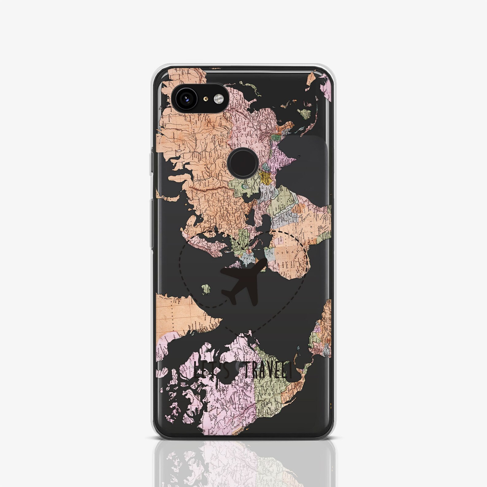 World Map Iphone XR Case Clear Iphone 7 Case Iphone 8 Plus - Etsy