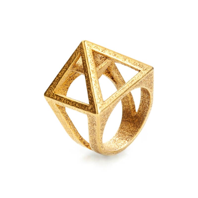 Pyramid Ring - Etsy UK