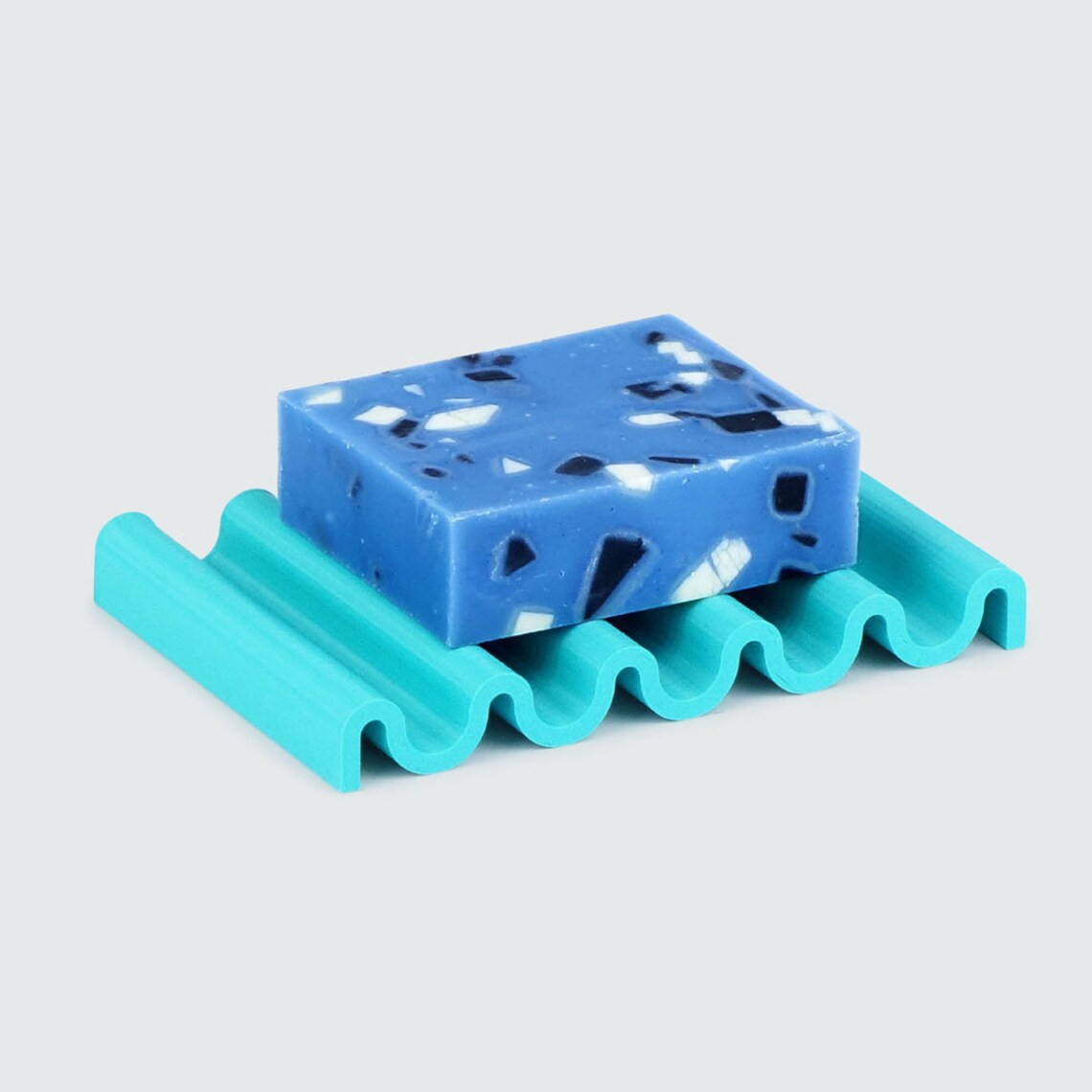 Cyan Soap Dish, Turquoise Soap Tray, 3d Printed Recycled Plastic ...