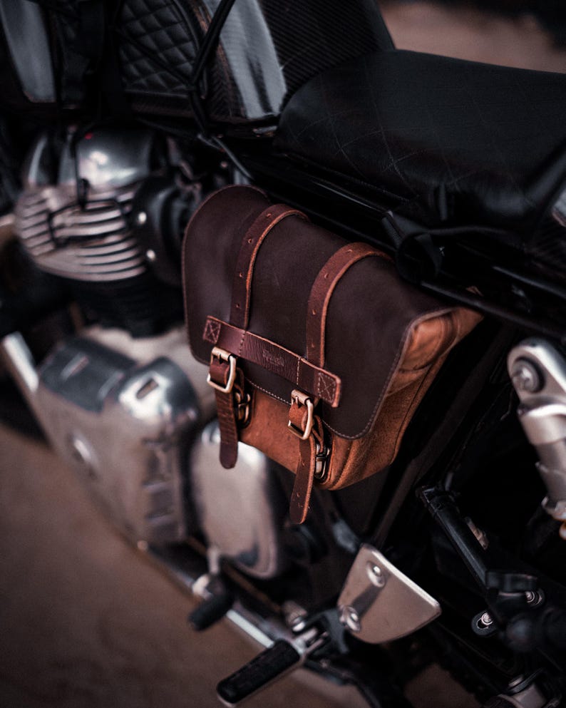 Royal Enfield Interceptor 650, GT 650 & Bear 650 Leather Side Panel Bag ...